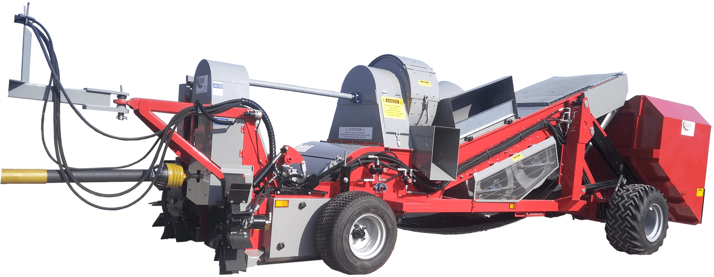 Récolteuse noisettes - Leger SAS fabricant de machines agricoles